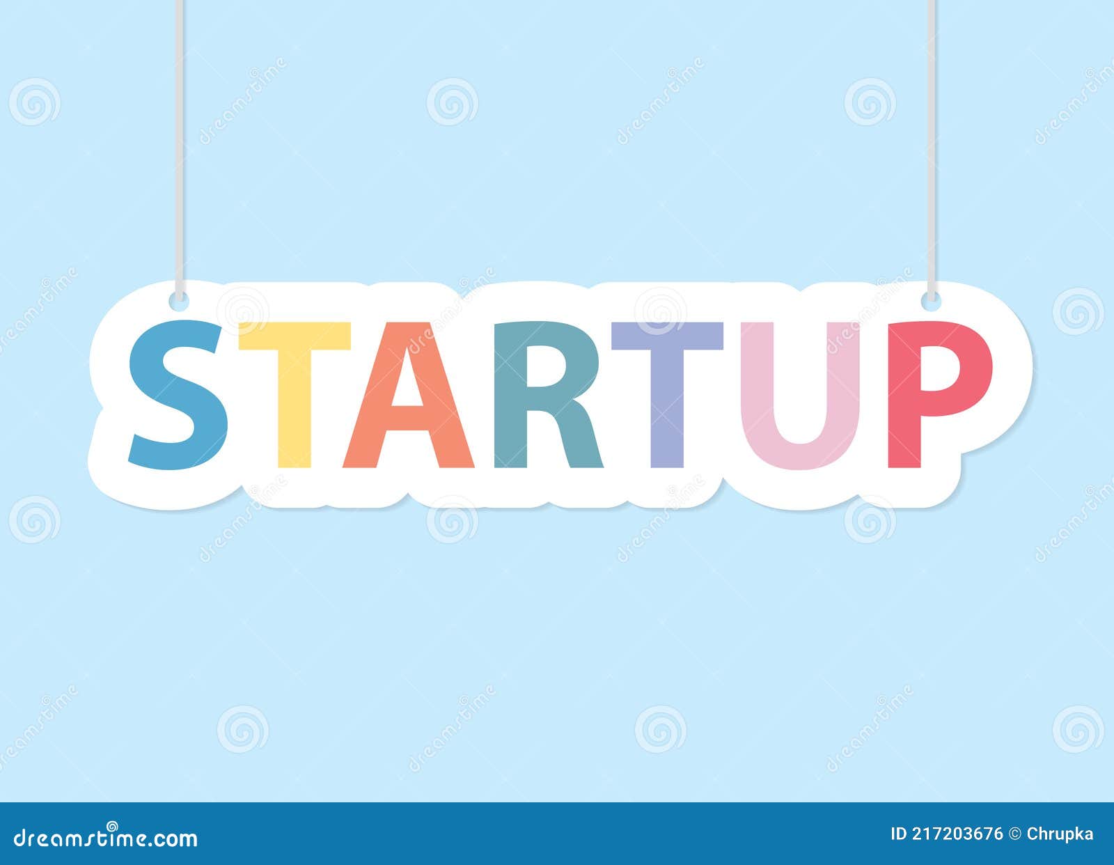Startup word concept stock vector. Illustration of computer - 217203676