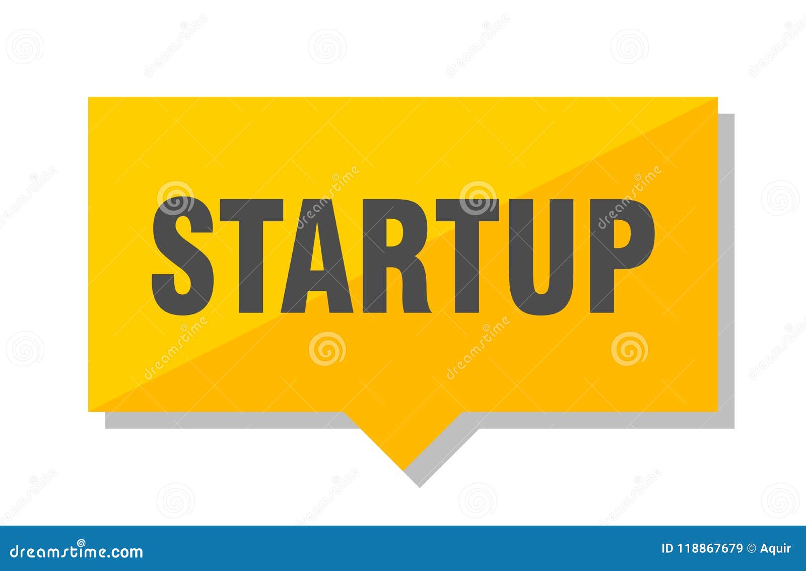 Startup price tag stock vector. Illustration of vector - 118867679