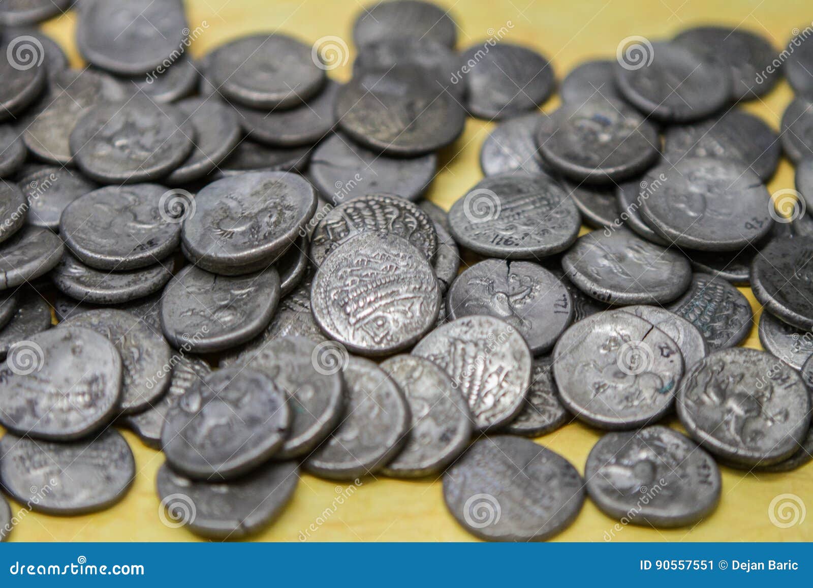 Stash of Ancient Celtic Coins Stock Image - Image of history, gold ...