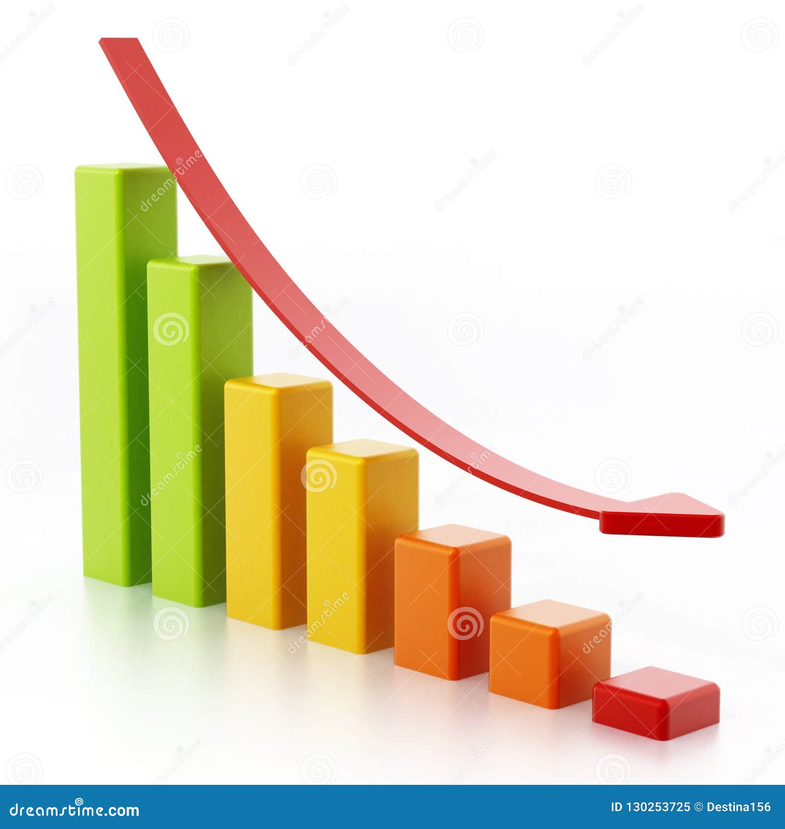 Downward Trend Business Concept Background Royalty-Free Stock Photo ...