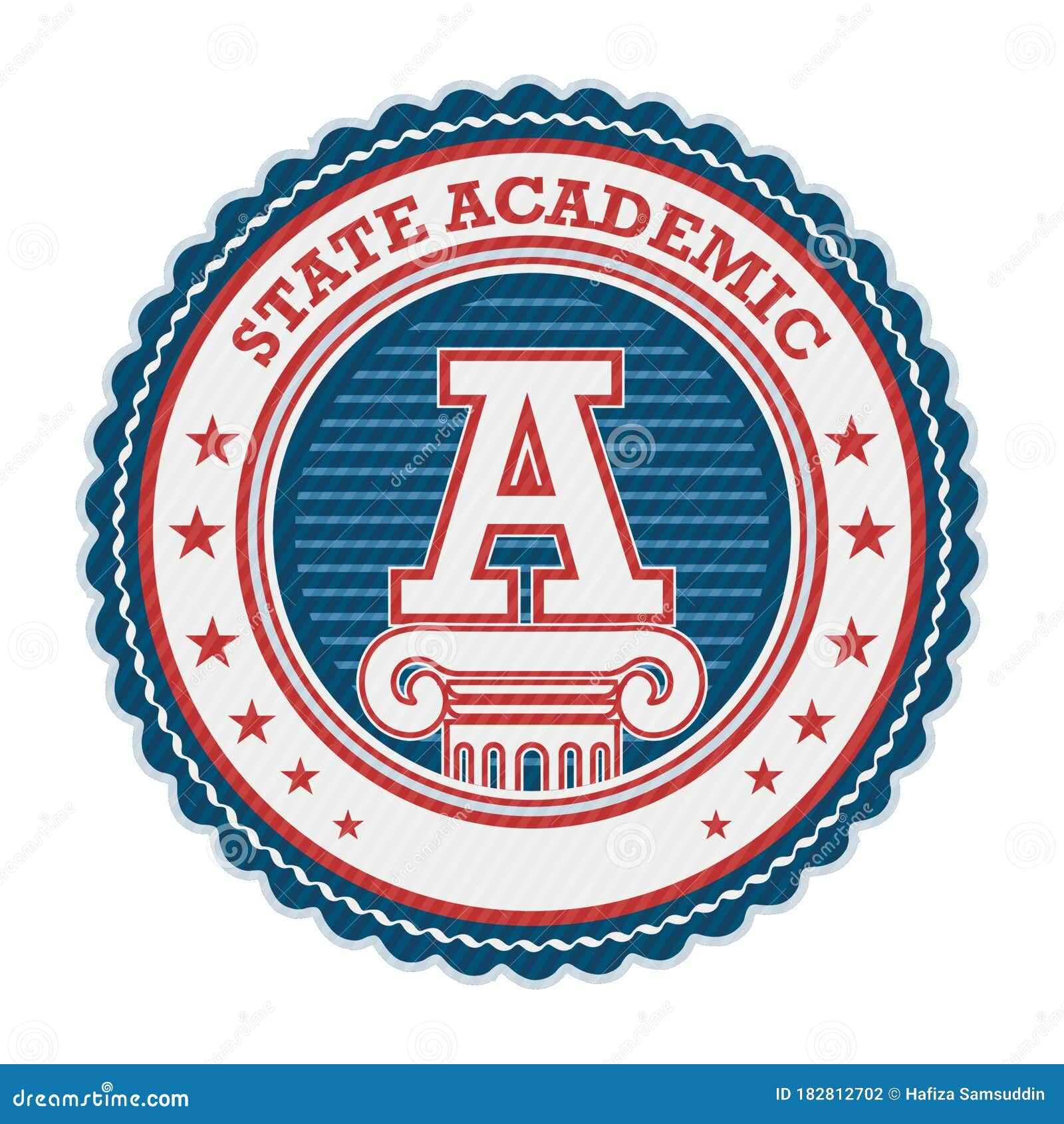 State academic logo design stock vector. Illustration of label - 182812702 State academic logo design stock vector. Illustration of label - 182812702