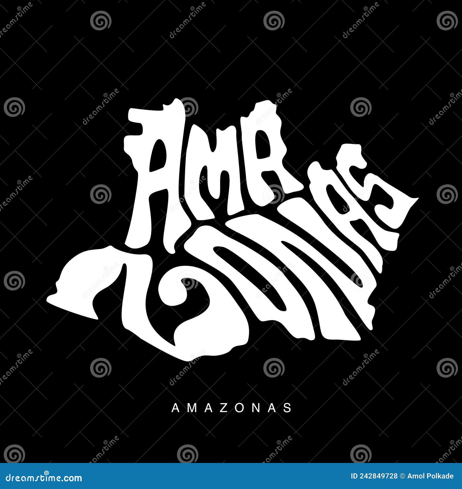 Amazonas Tropical River With Jungle Landscape With Fictional Landscape ...