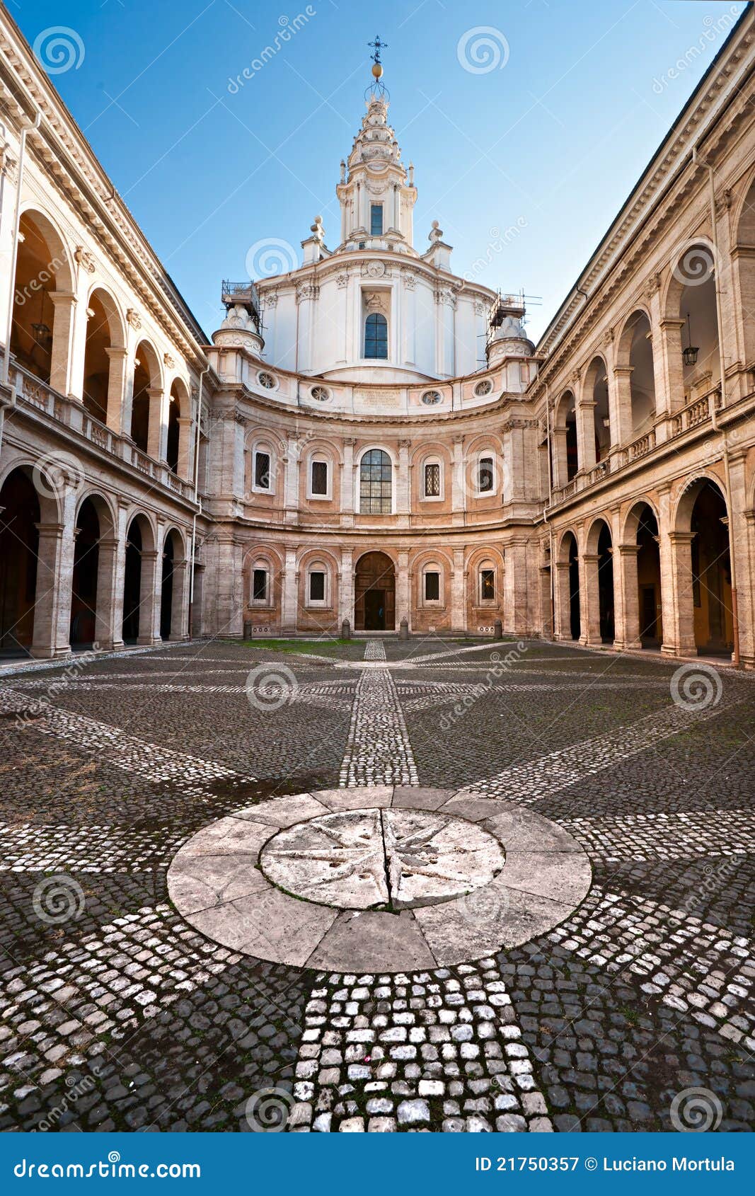 State Archives, Rome, Italy. Stock Image - Image of amphitheatre, color ...