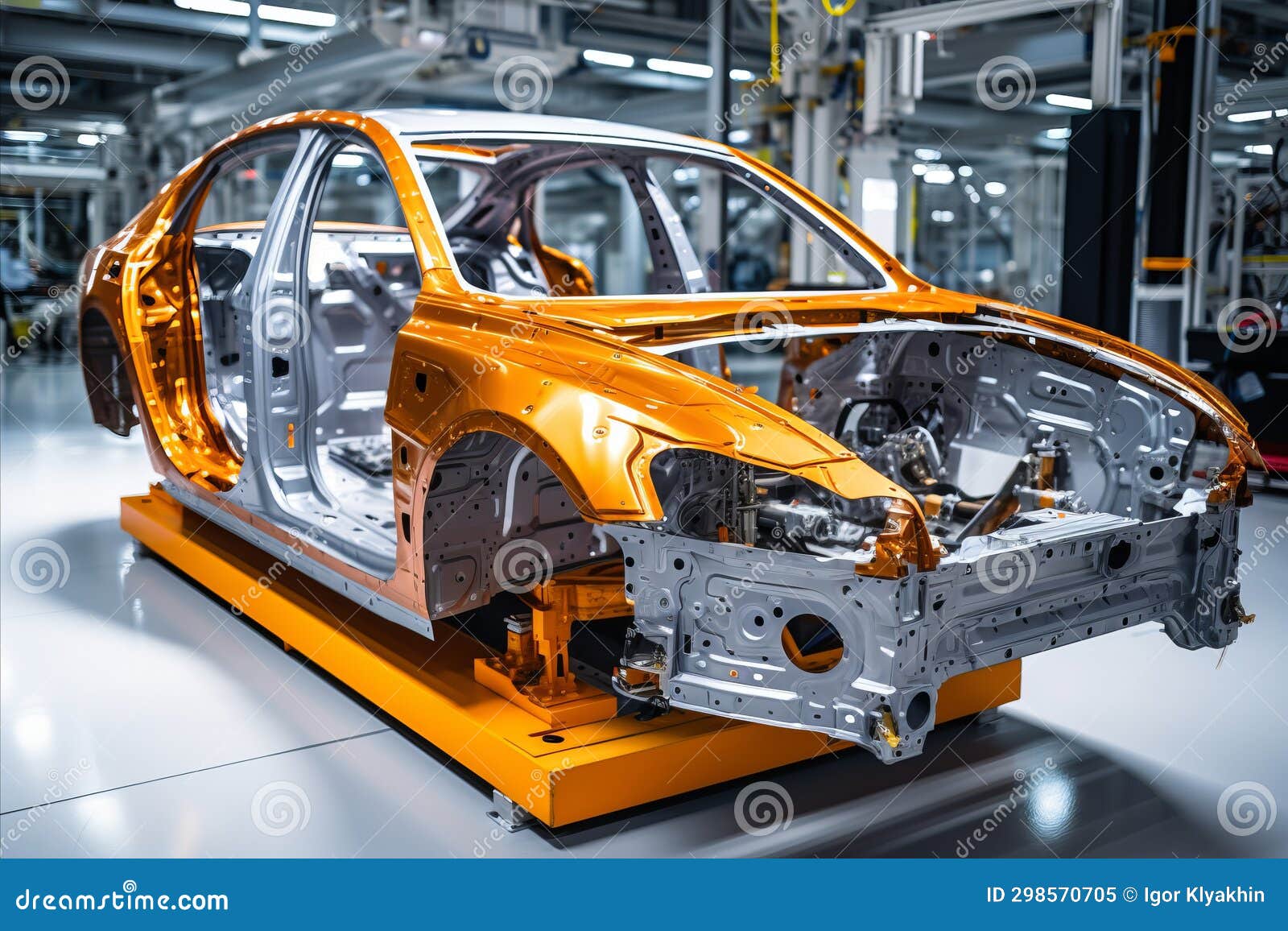 State-of-the-Art Automotive Manufacturing. Advanced Car Assembly ...