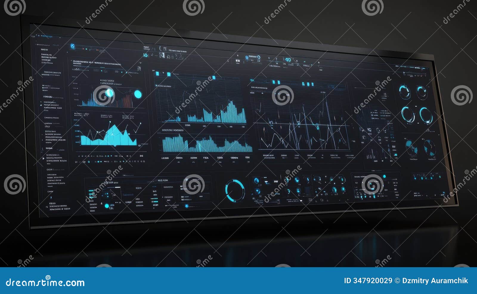 State-of-the-art Data Analysis Platform with Interactive Visualizations and Graphs. Stock Image ...
