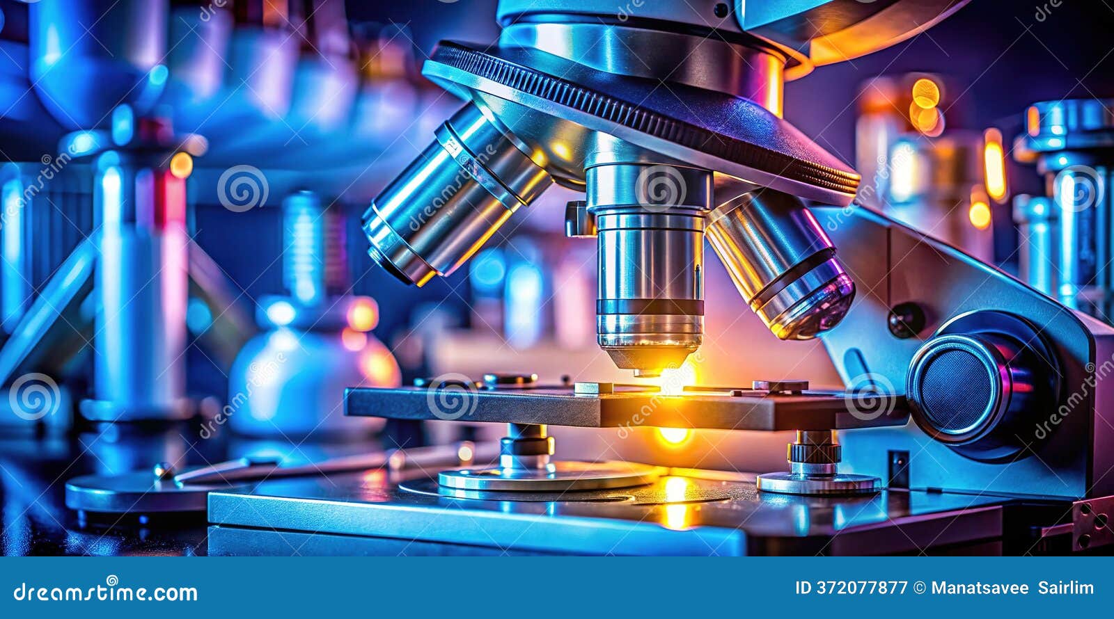 Microscopy And Analysis Royalty-Free Stock Image | CartoonDealer.com ...