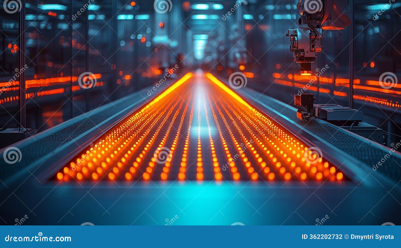Ultra-clean Optical Manufacturing Facility Stock Illustration ...