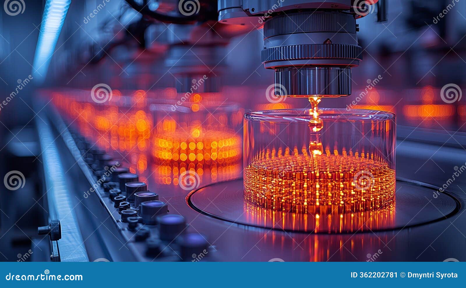 Ultra-clean Optical Manufacturing Facility Stock Illustration ...
