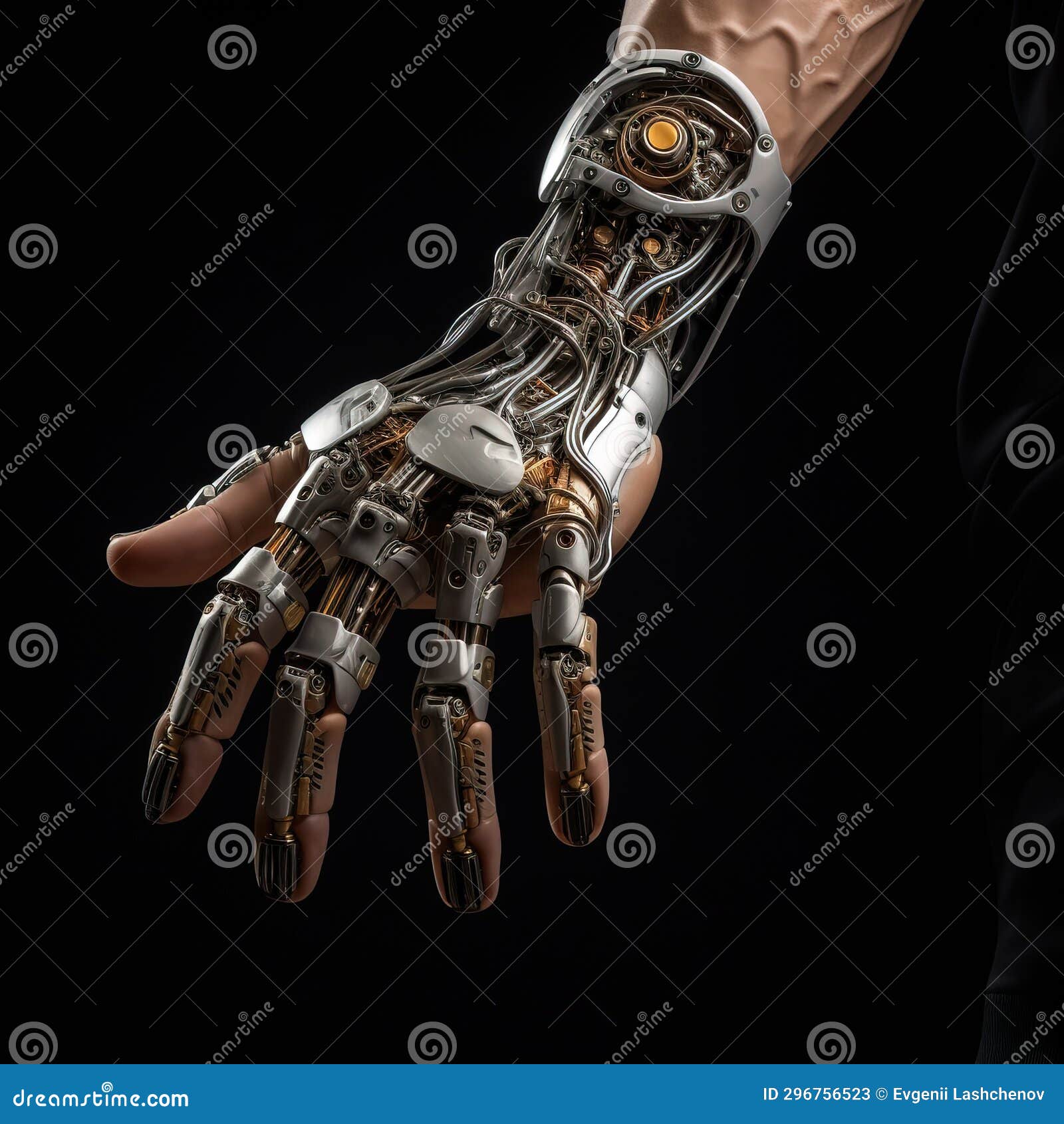 State-of-the-Art Robotic Hand with Complex Mechanical Engineering. AI ...