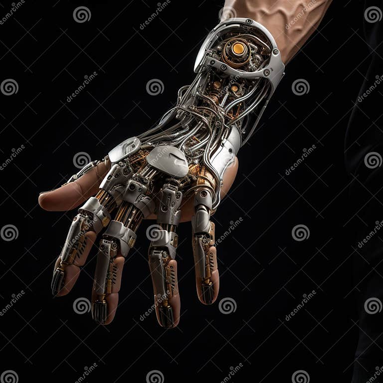 State-of-the-Art Robotic Hand with Complex Mechanical Engineering. AI ...