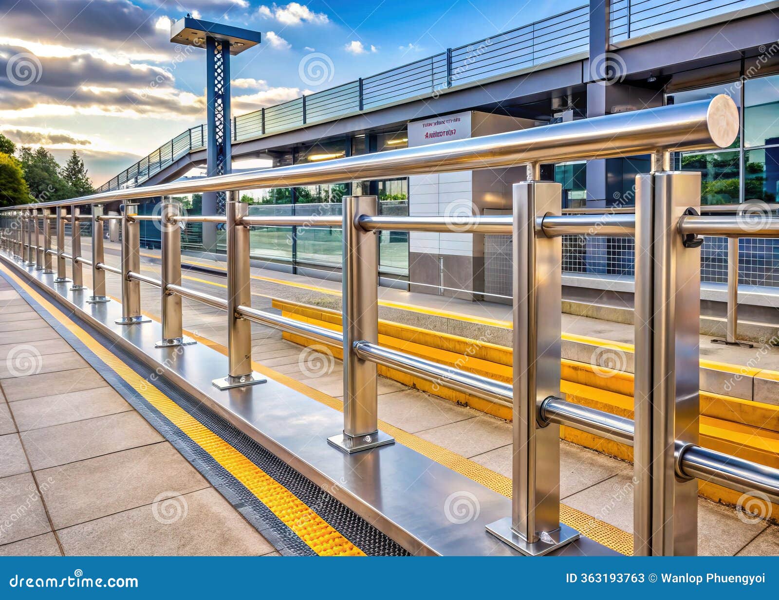 Robust Stainless Steel Platform Railing System Ensures Fall Protection ...