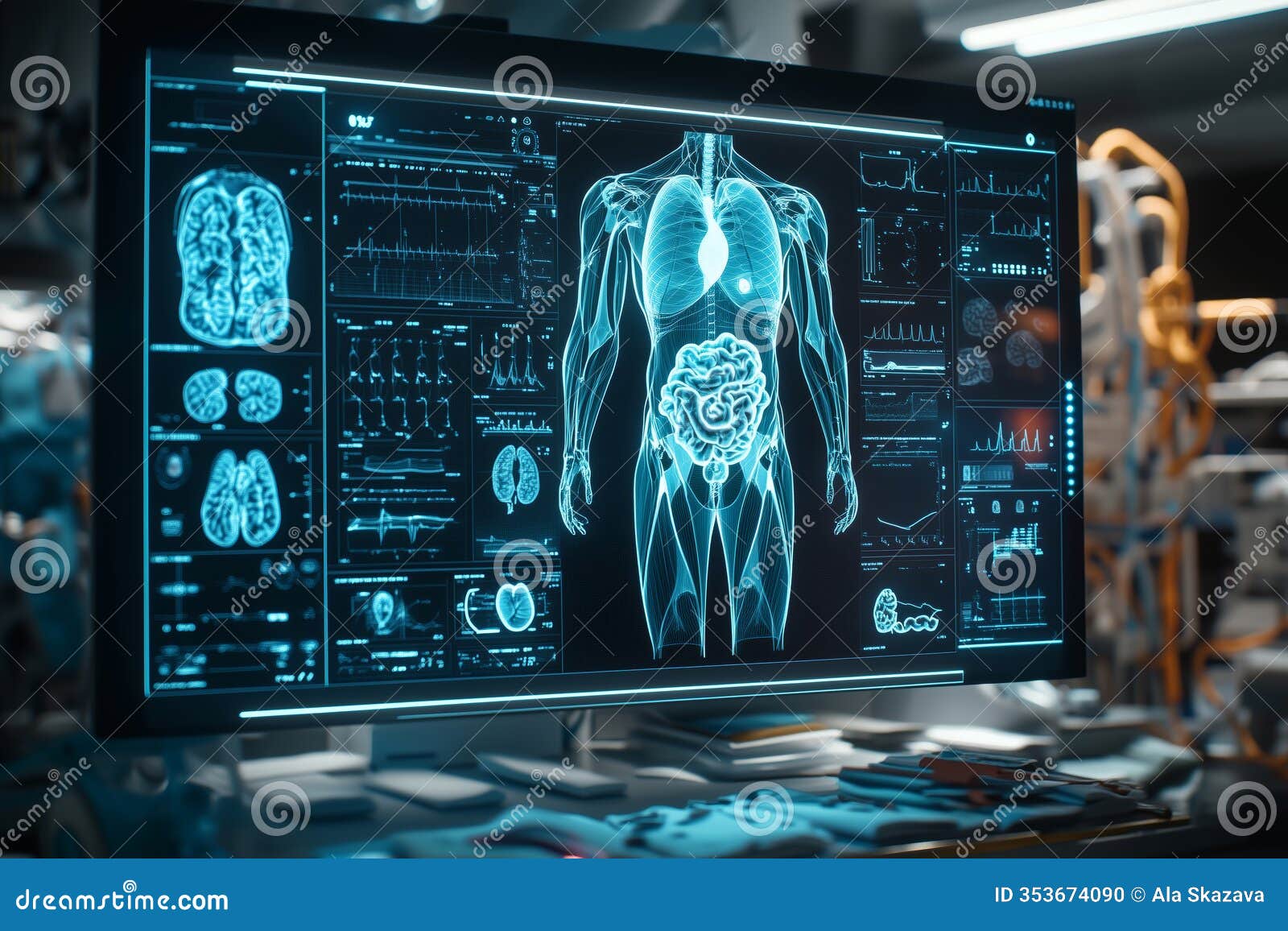 Futuristic Surgical Planning Interface Showcases Detailed Organ ...