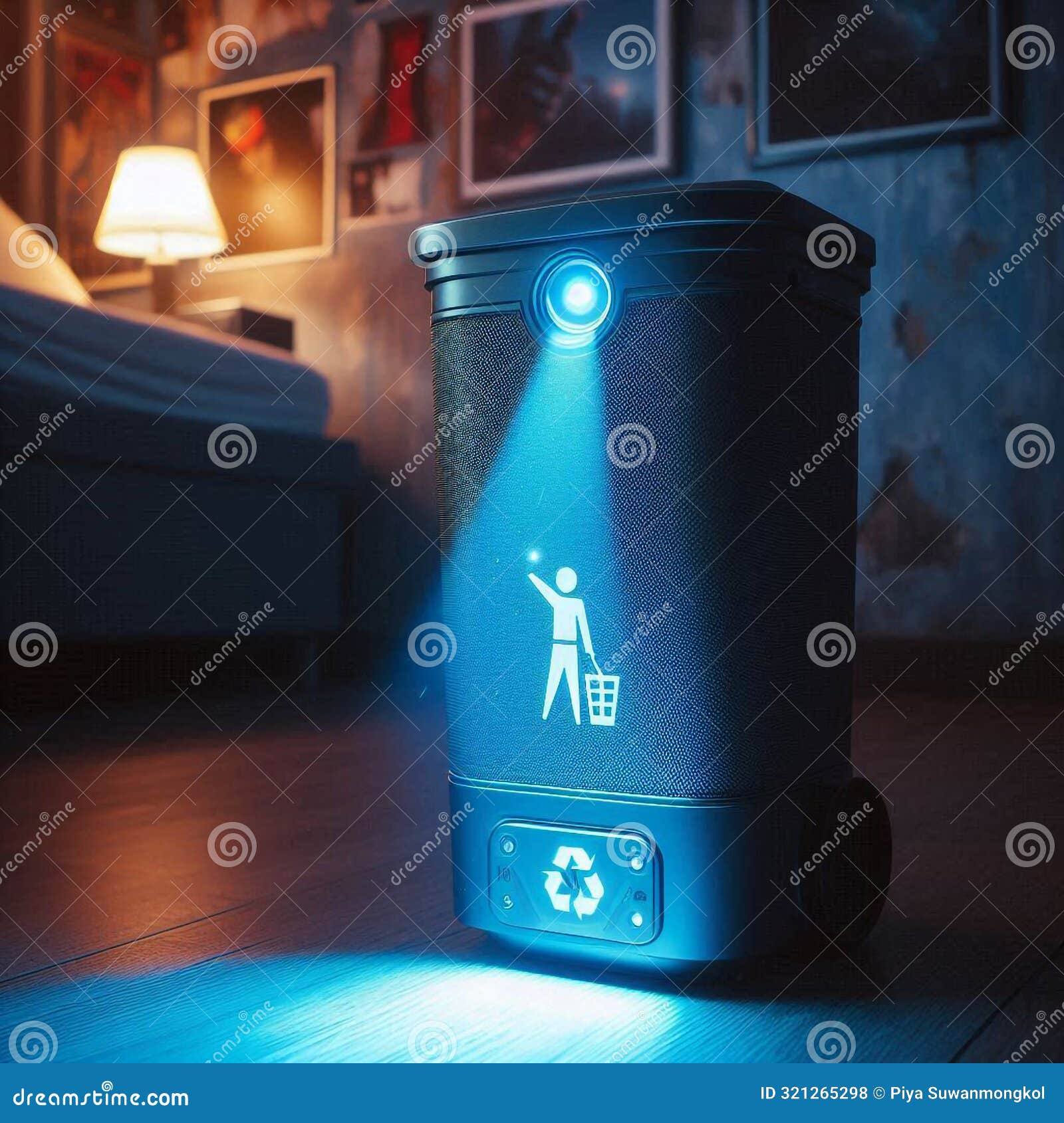 State-of-the-Art Waste Disposal Unit Stock Illustration - Illustration ...