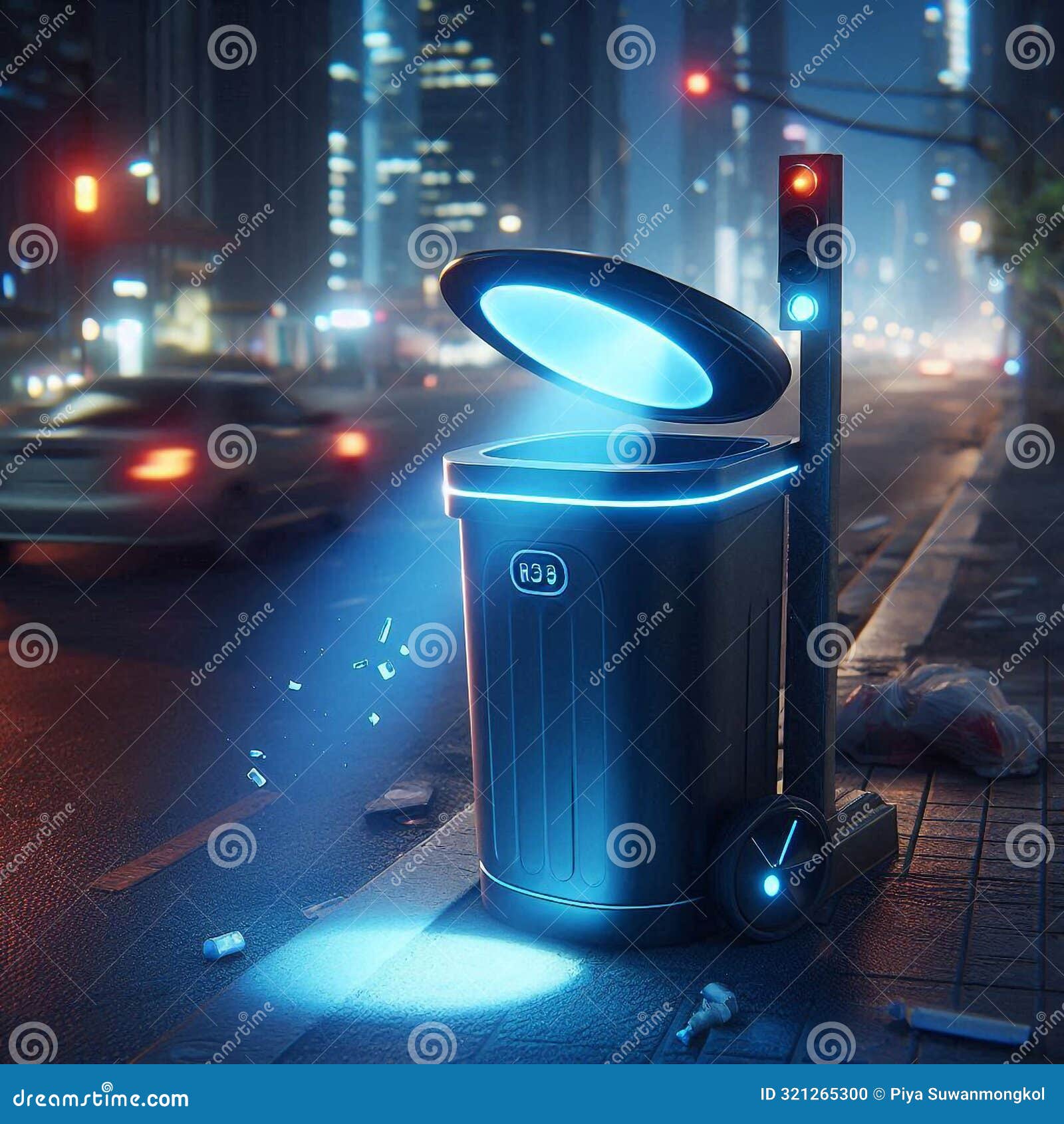 State-of-the-Art Waste Disposal Unit Stock Illustration - Illustration ...