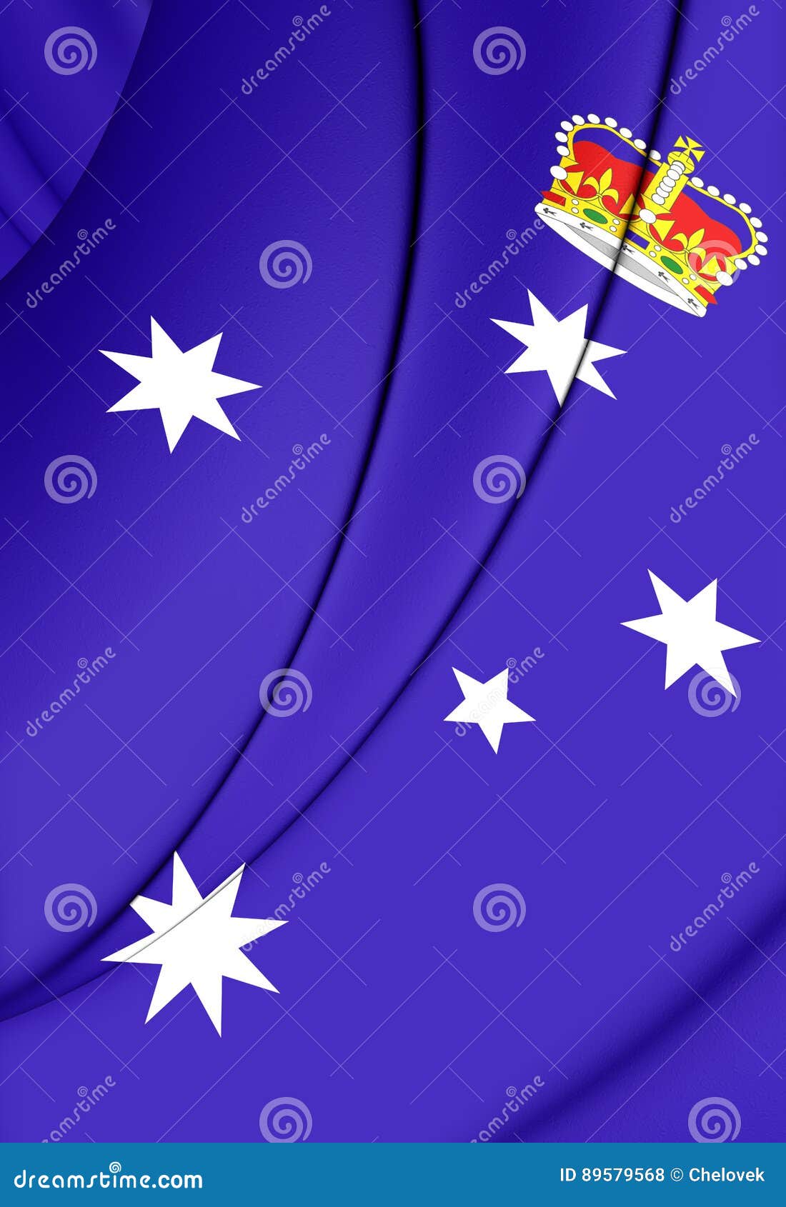 State Badge of Victoria, Australia. Stock Illustration - Illustration ...