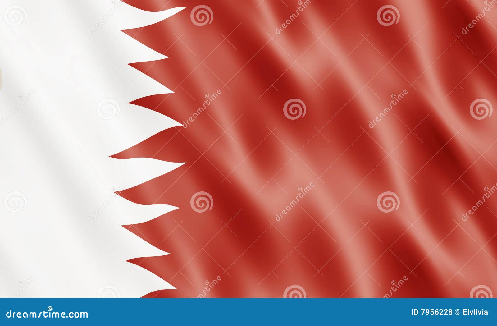 State of Bahrain Flag stock illustration. Illustration of countries ...