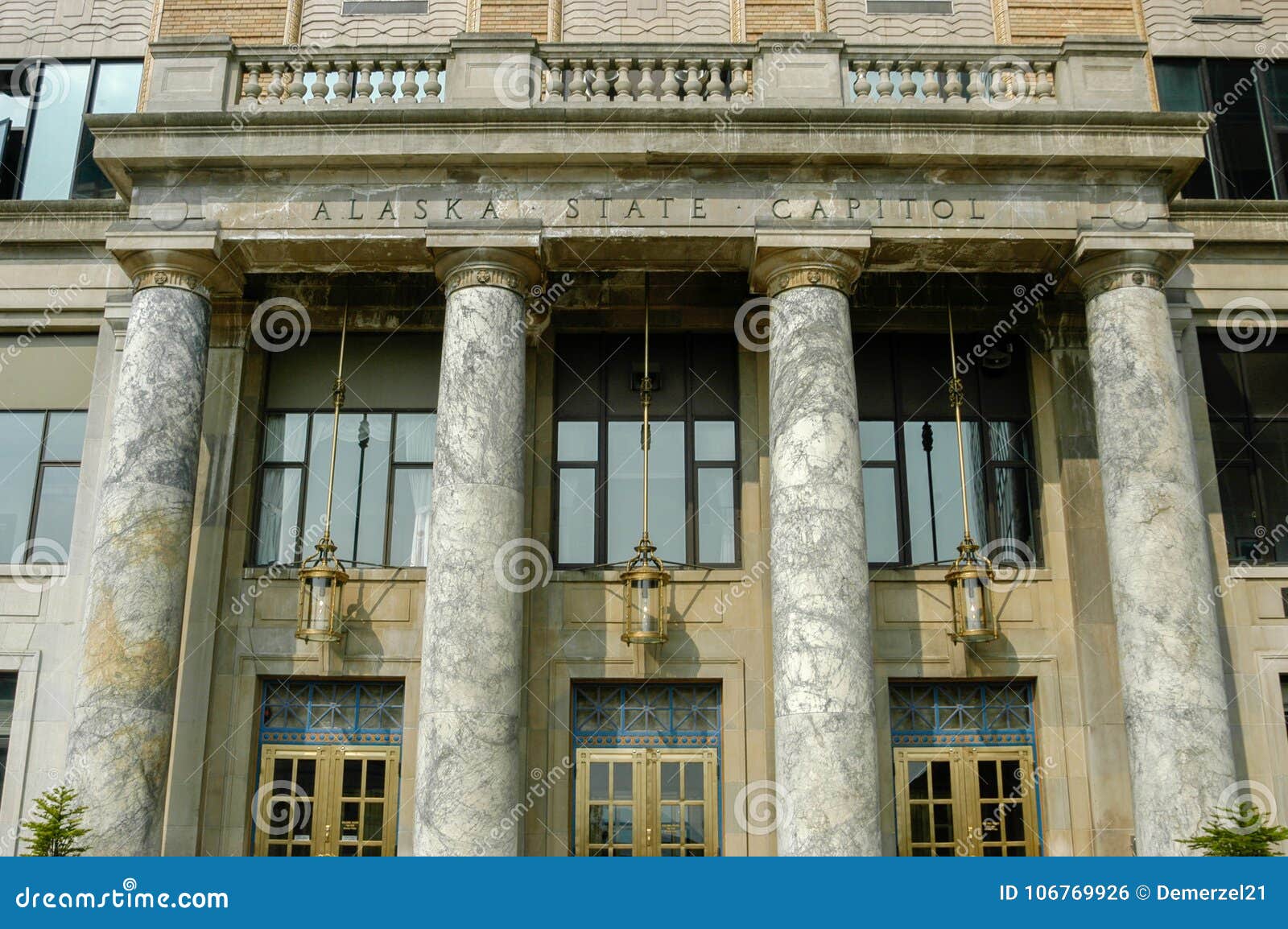State Capitol of Alaska, Juneau Stock Photo - Image of landmark, city ...