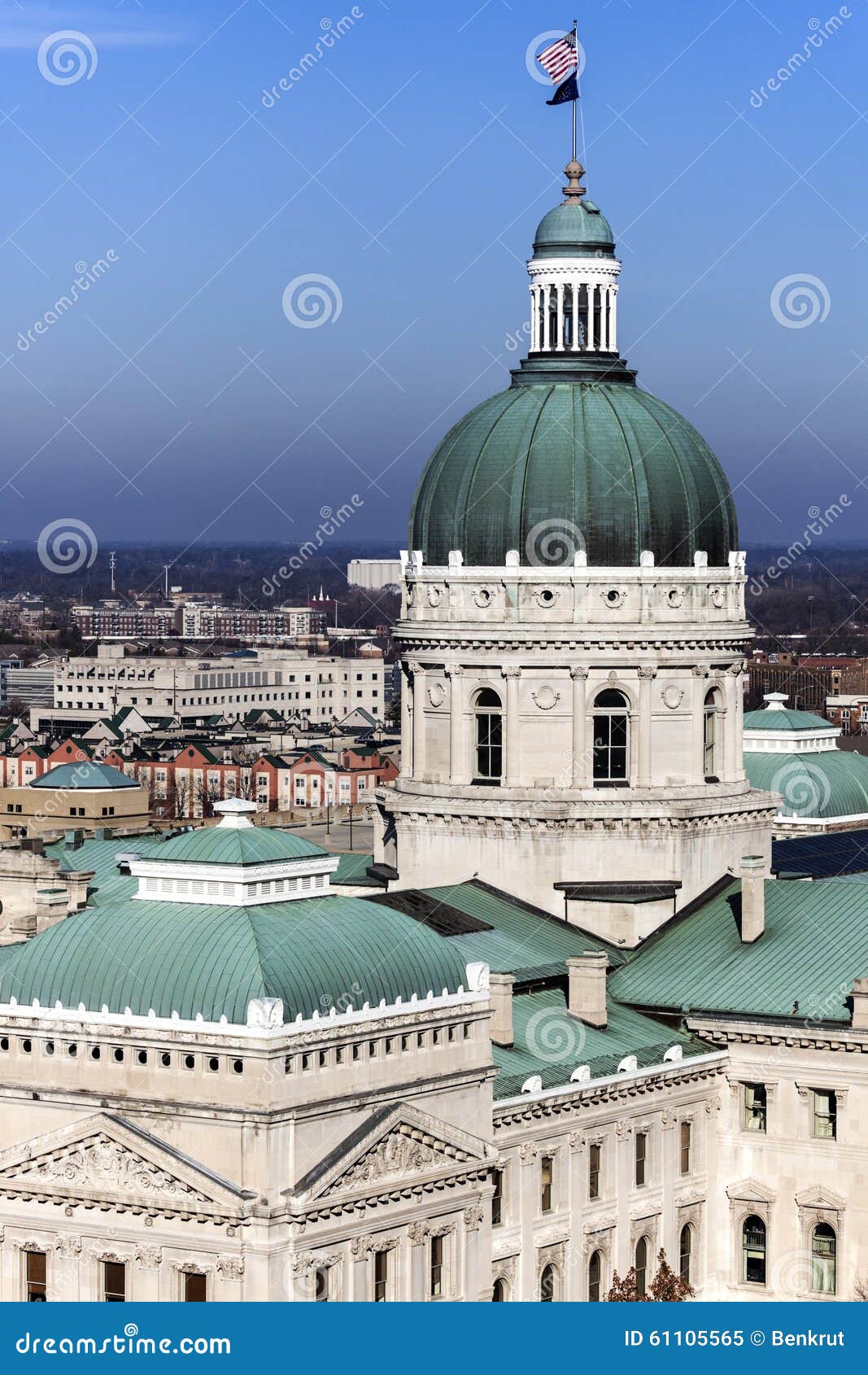 State Capitol Building - Indianapolis, Indiana Stock Image - Image of ...