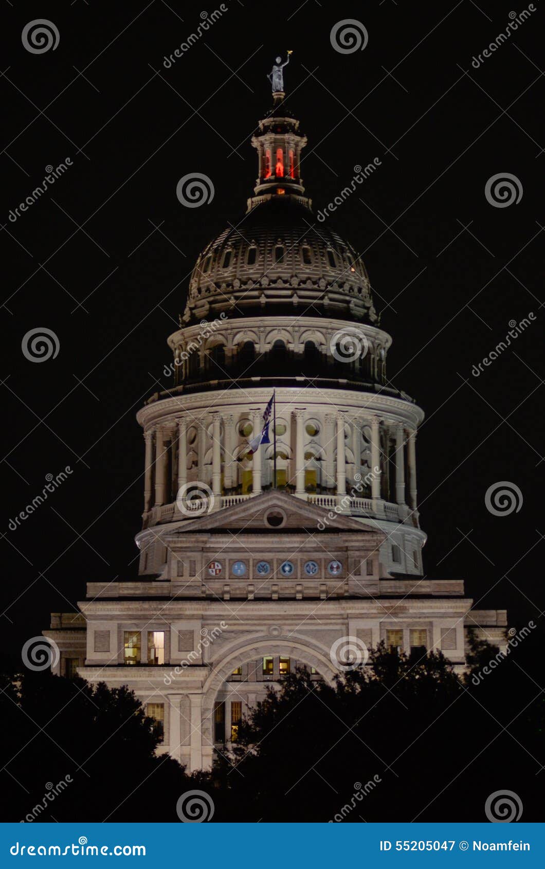 State Capitol Building at Night in Downtown Austin, Texas Stock Image ...