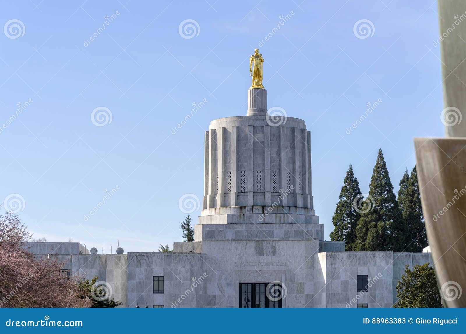 State Capitol Building Salem Oregon. Stock Image - Image of government ...