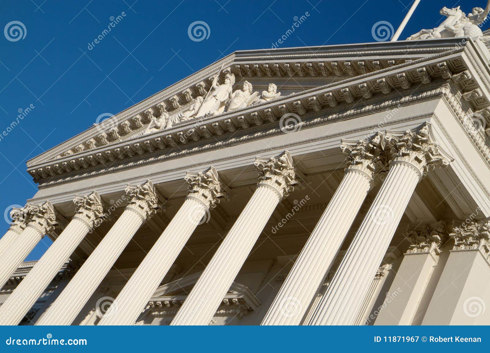 State Capitol Library with Columns Stock Image - Image of exterior ...
