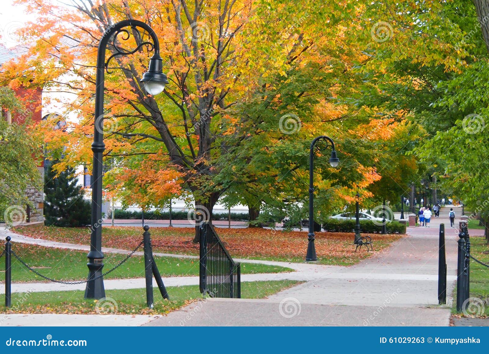 State College Campus in the Fall Stock Image - Image of baseball, penn ...