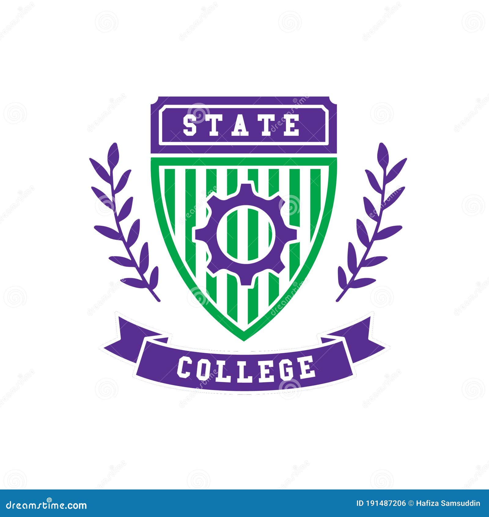 State College Design. Vector Illustration Decorative Design Stock ...