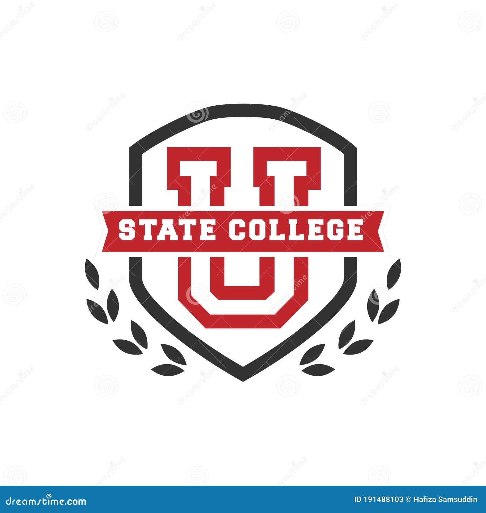 State College Logo Element. Vector Illustration Decorative Design Stock ...