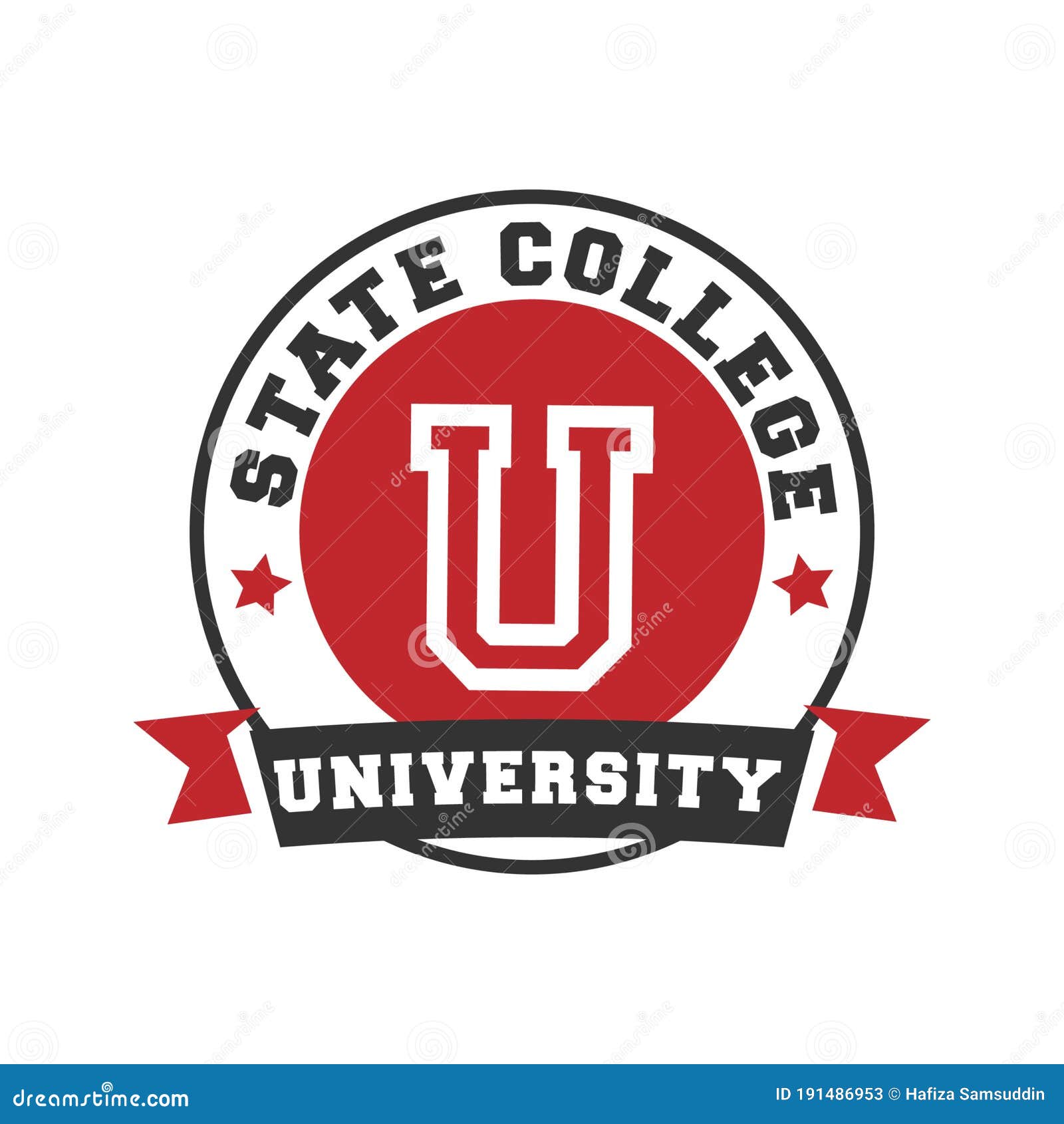 State College University Logo Element. Vector Illustration Decorative ...