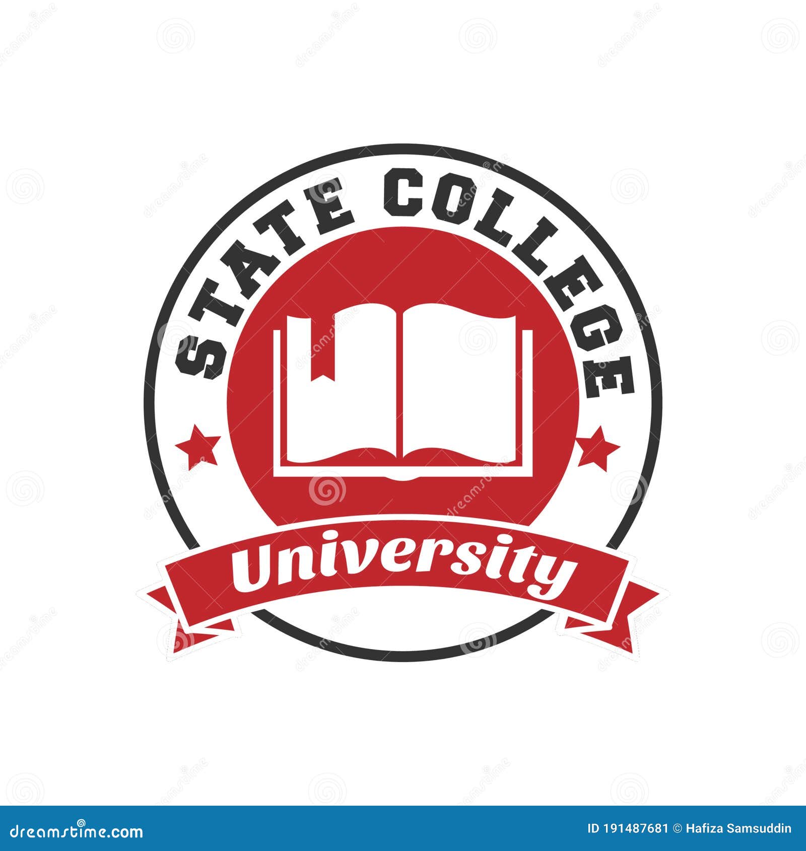 State College University Logo Element. Vector Illustration Decorative ...