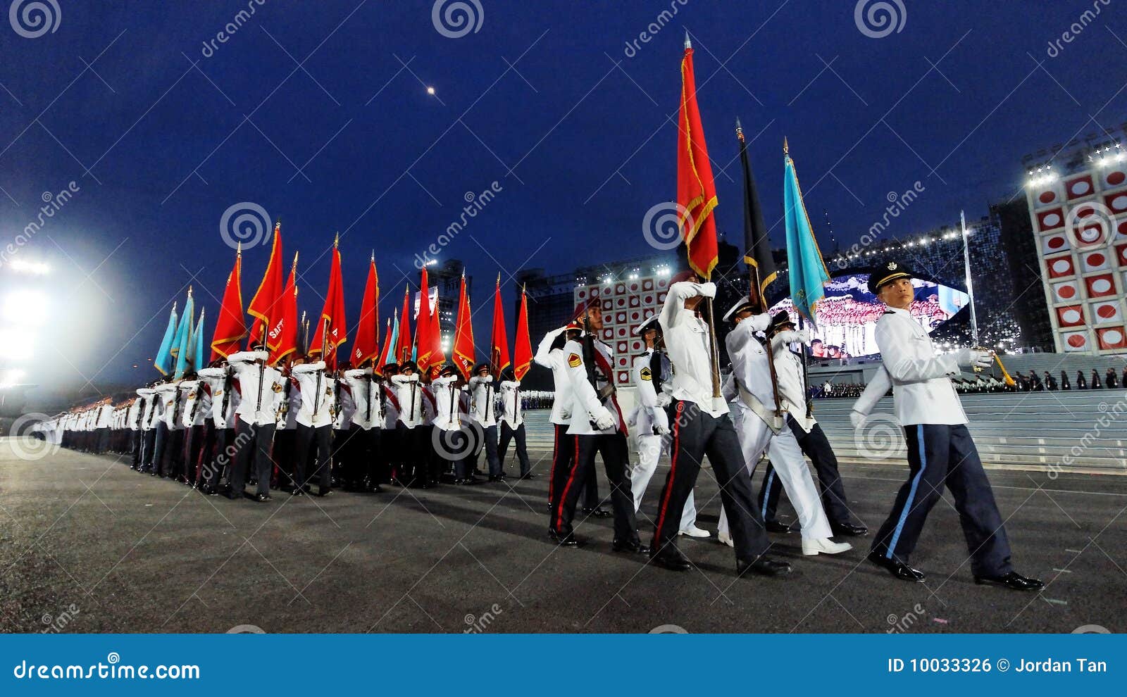State Colors Party Marching Past during NDP 2009 Editorial Photo ...
