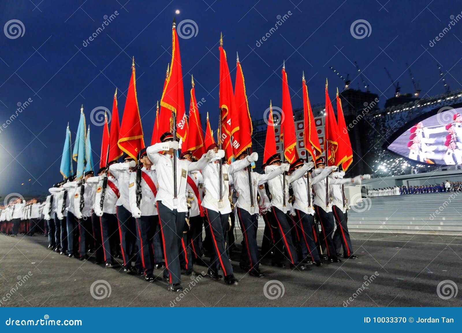 State Colors Party Marching Past during NDP 2009 Editorial Image ...