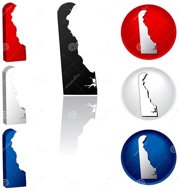 State of Delaware Icons stock vector. Illustration of american - 5086859