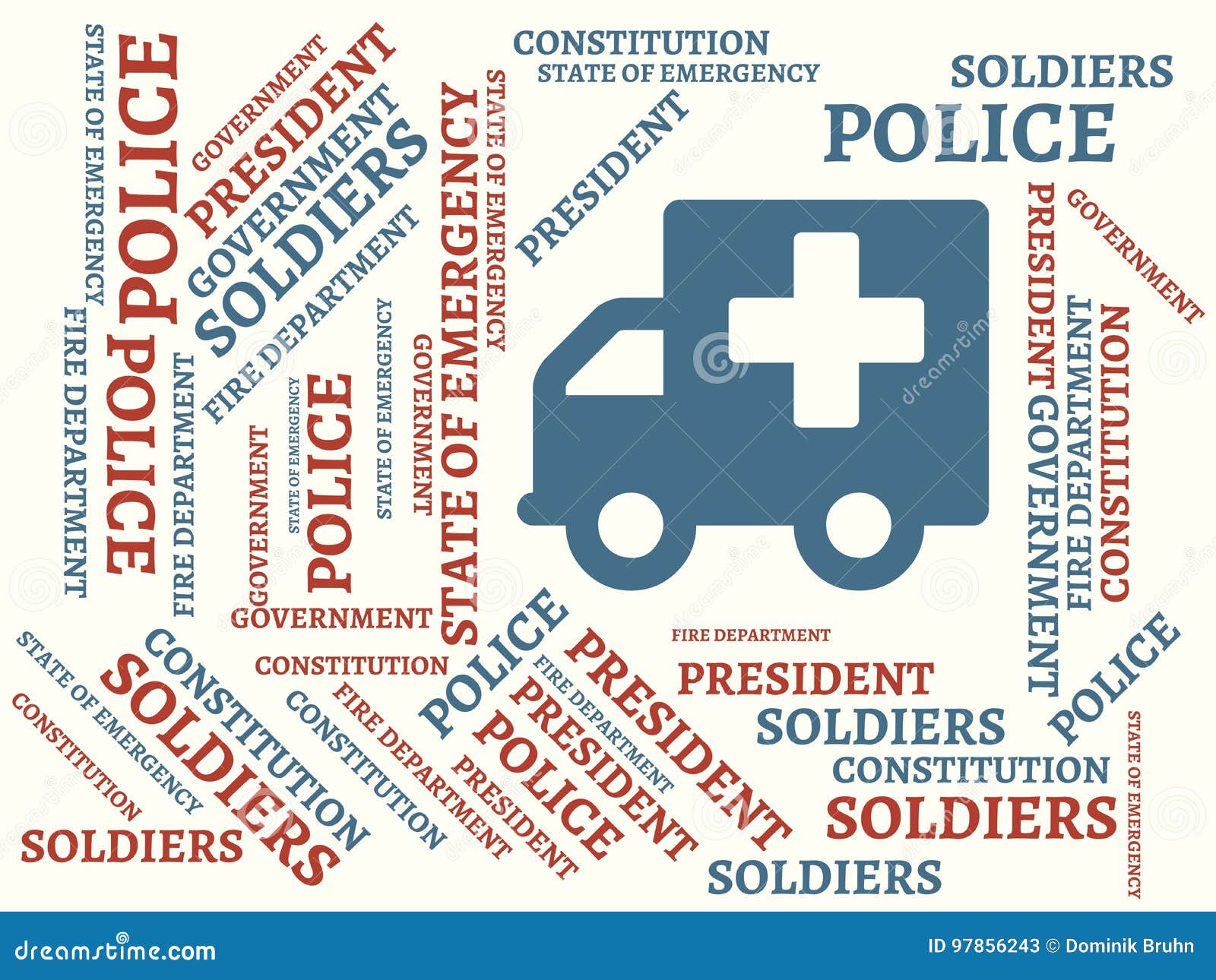 STATE of EMERGENCY - Image with Words Associated with the Topic STATE ...