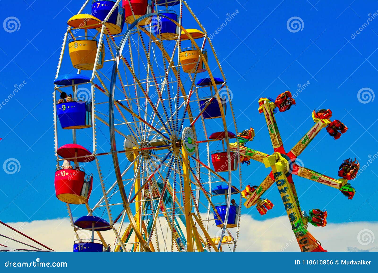 Carnival Rides And Games At Night Royalty-Free Stock Image ...