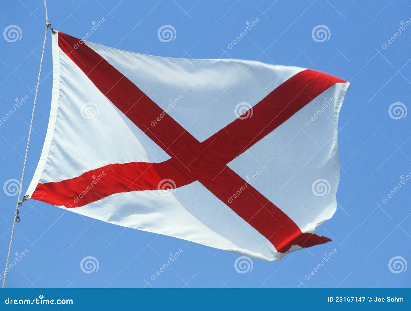 State Flag of Alabama stock image. Image of deep, states - 23167147