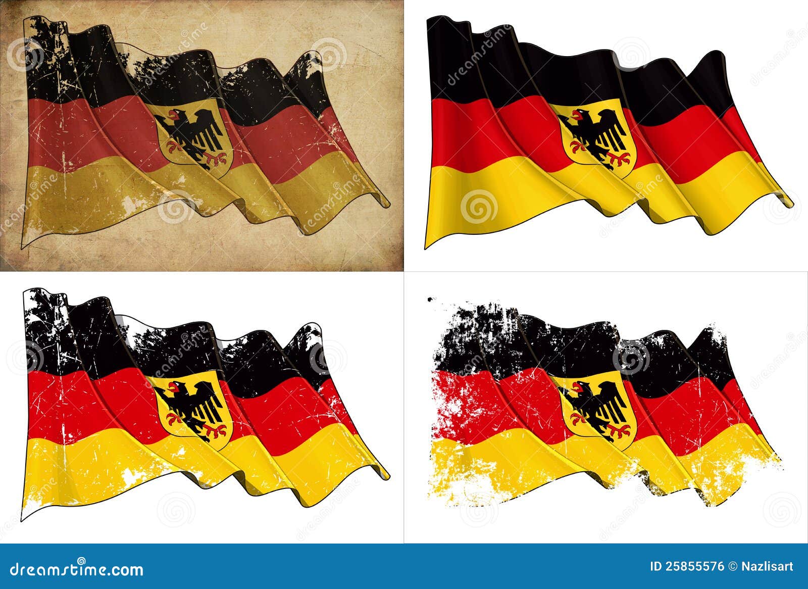 State Flag of Germany stock illustration. Illustration of country ...