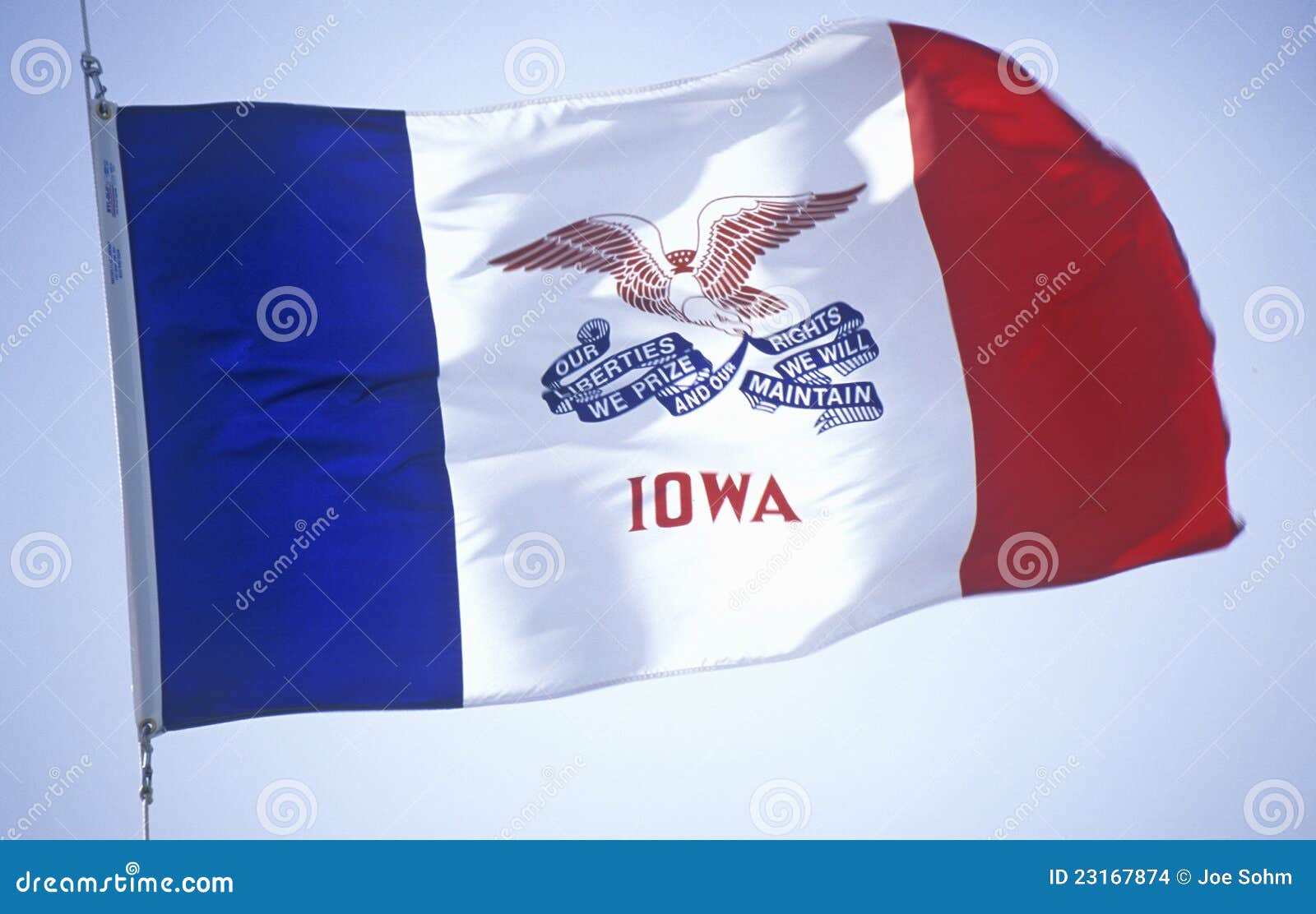 State Flag of Iowa stock photo. Image of midwest, states - 23167874