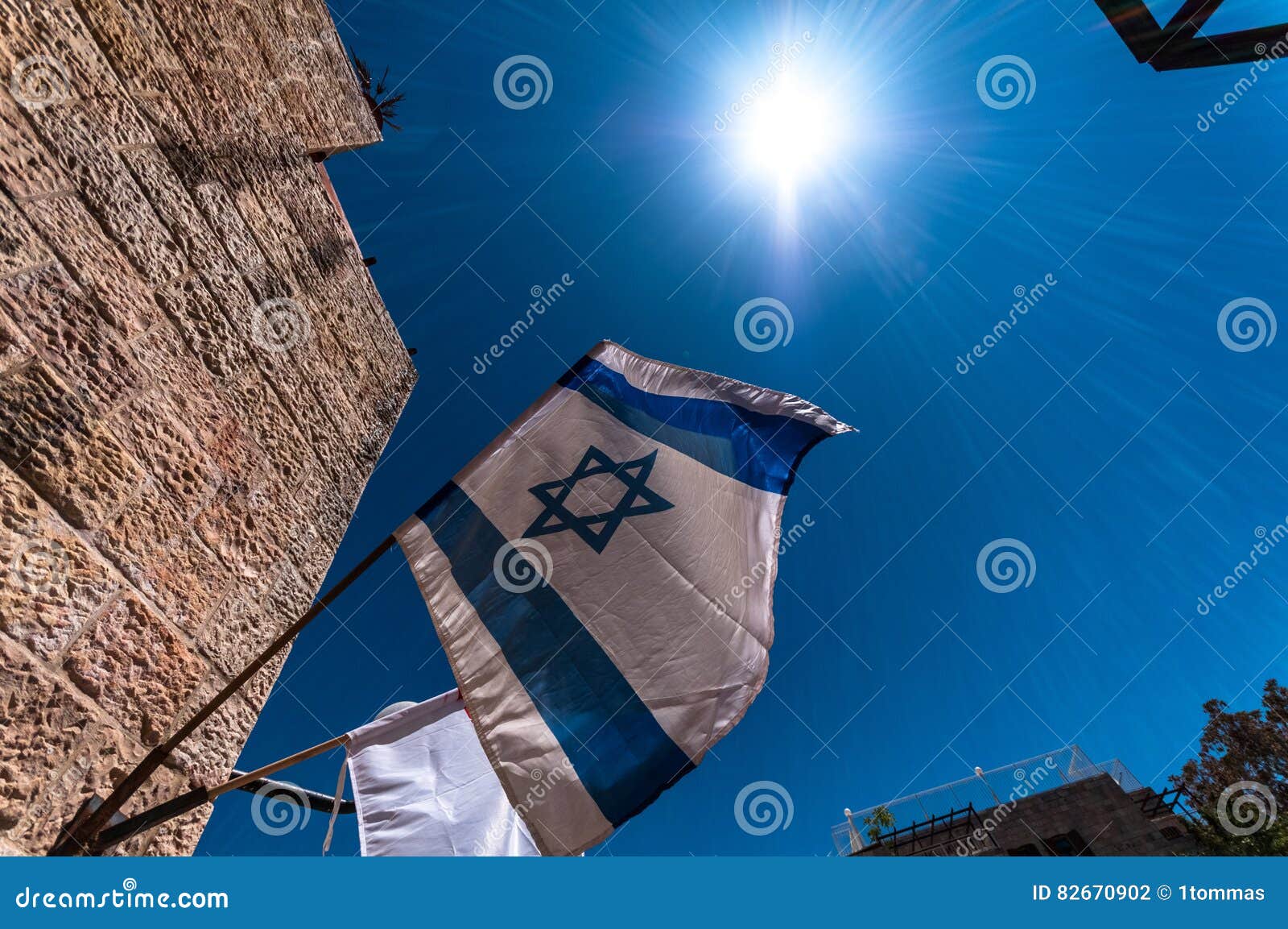 State flag of Israel. stock photo. Image of background - 82670902