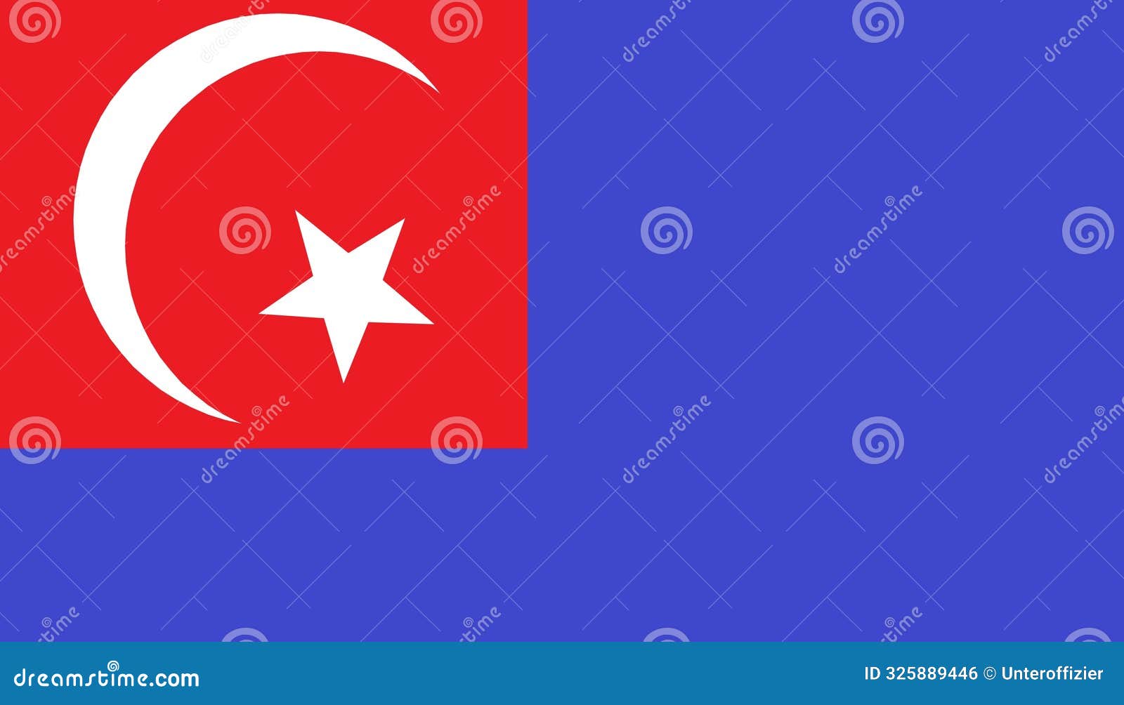 The State Flag of Johor in Peninsula Malaysia Stock Illustration ...