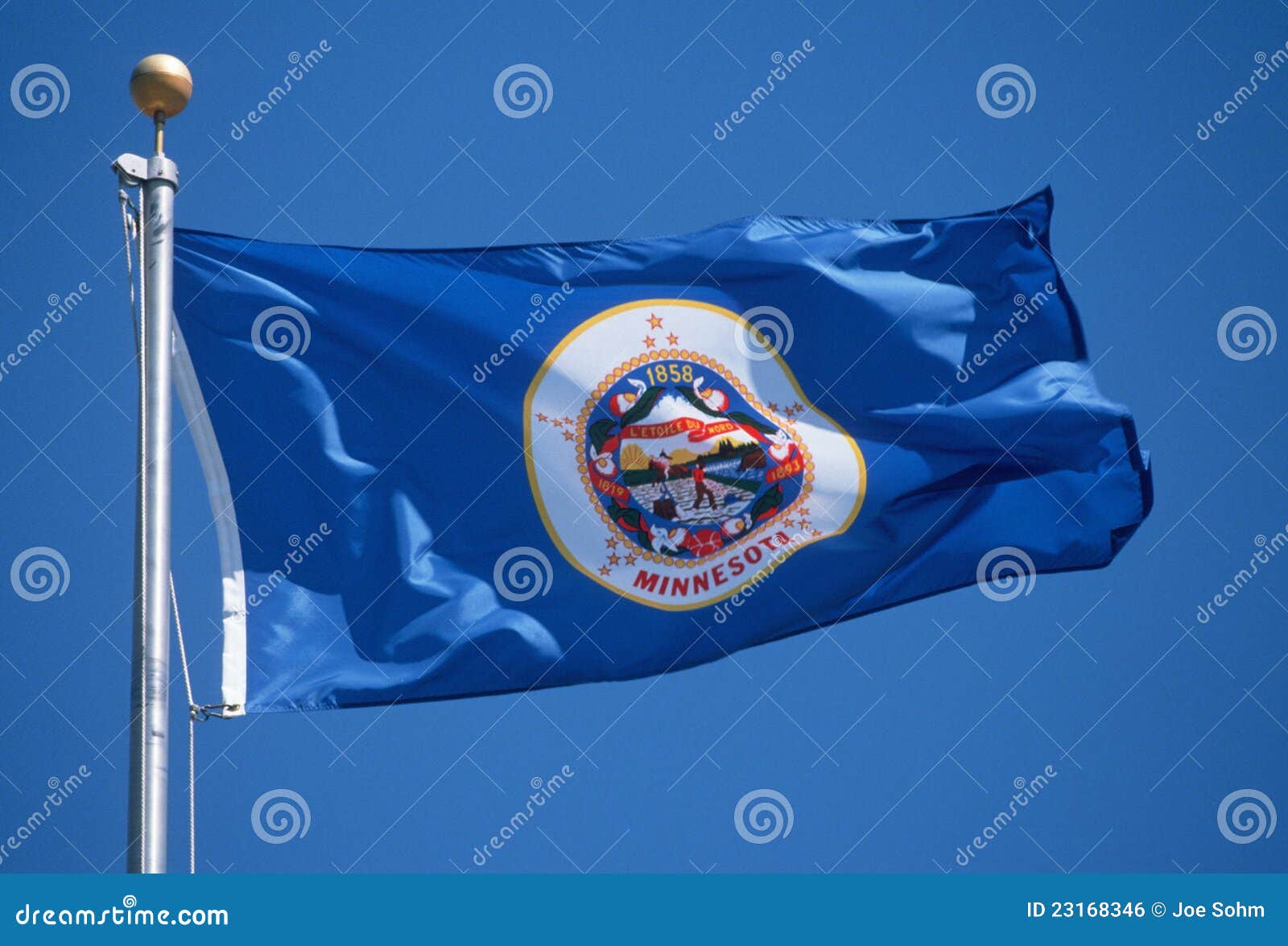 State Flag of Minnesota stock photo. Image of midwest - 23168346