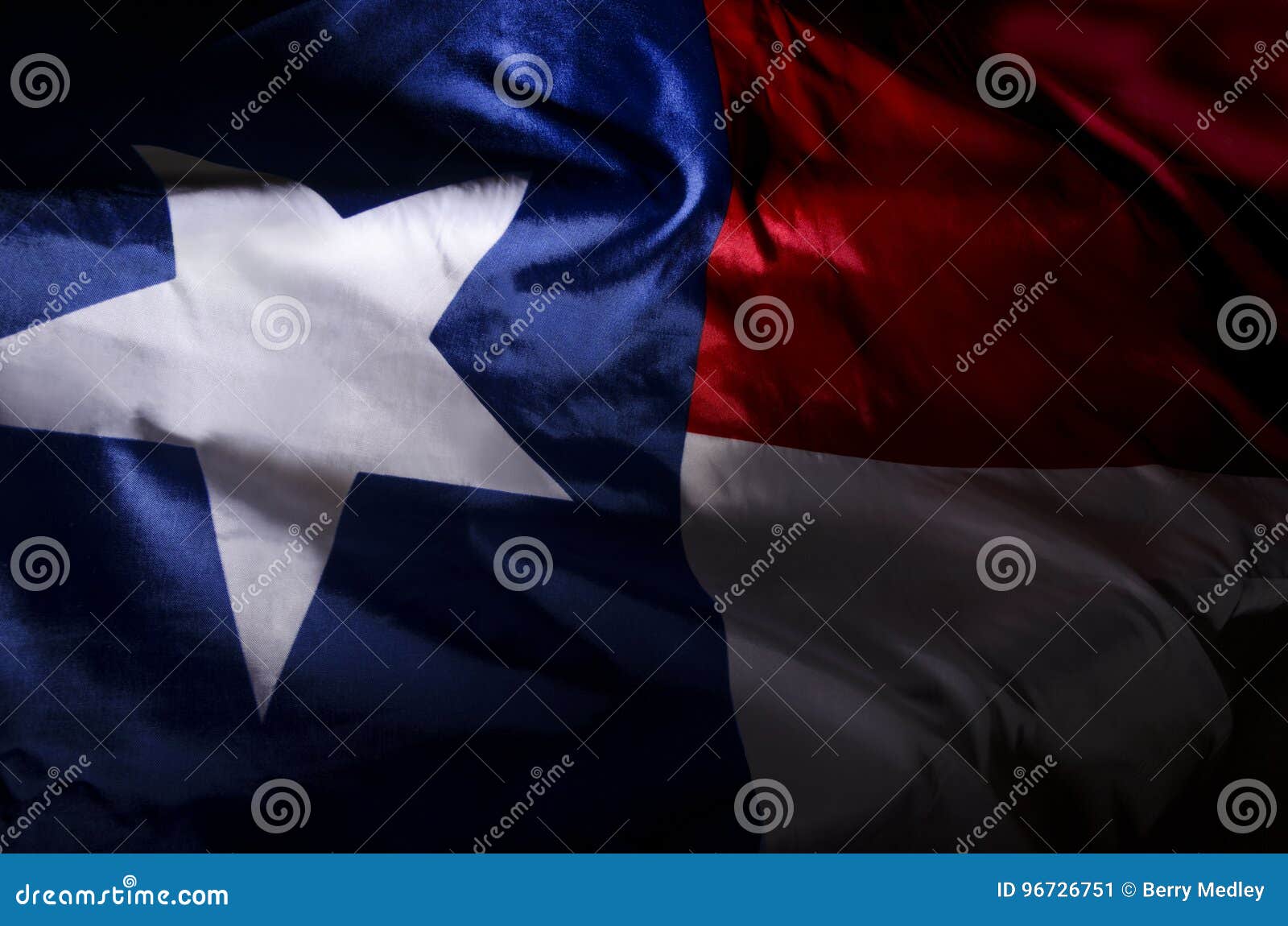 USA Flag And The Texas Flag Waving Together In The Hill Country Royalty ...