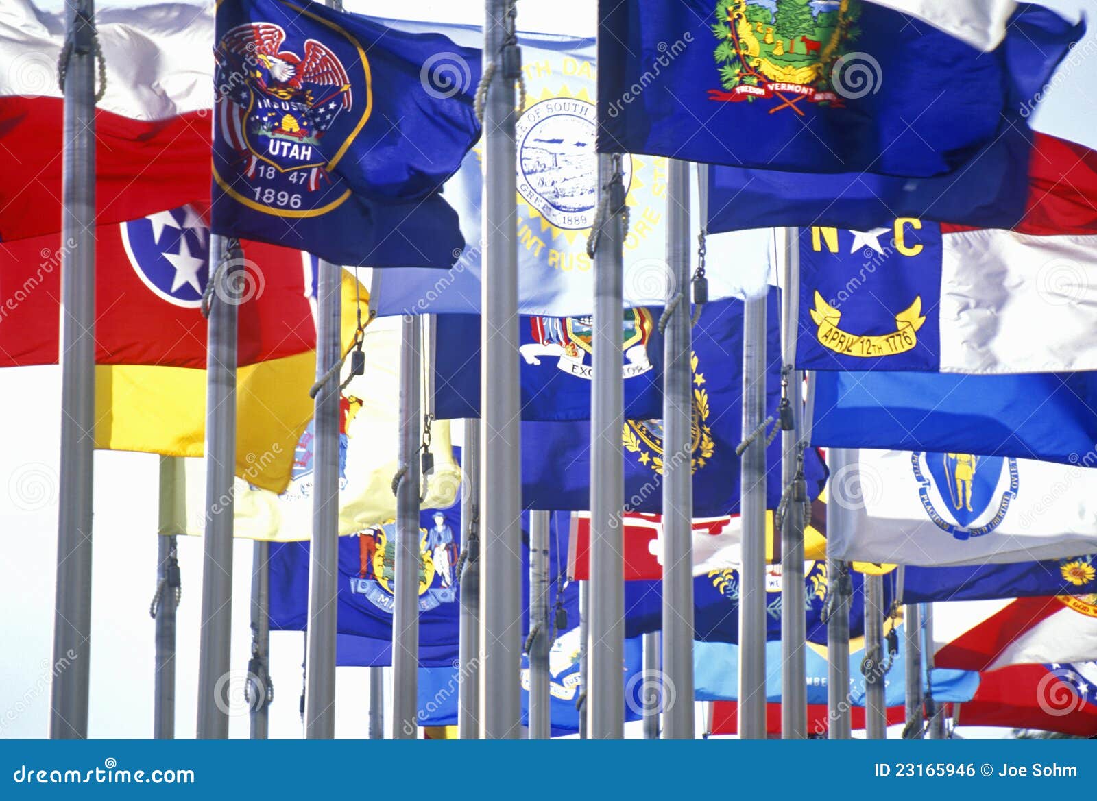 State flags of America stock photo. Image of seals, flag - 23165946
