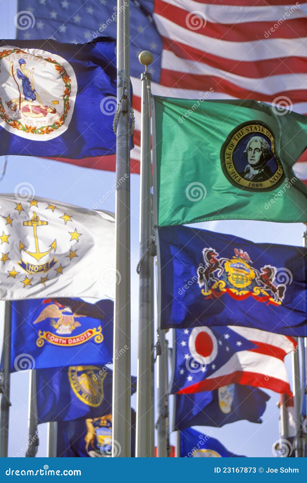 State flags of America stock image. Image of iowan, gesturing - 23167873