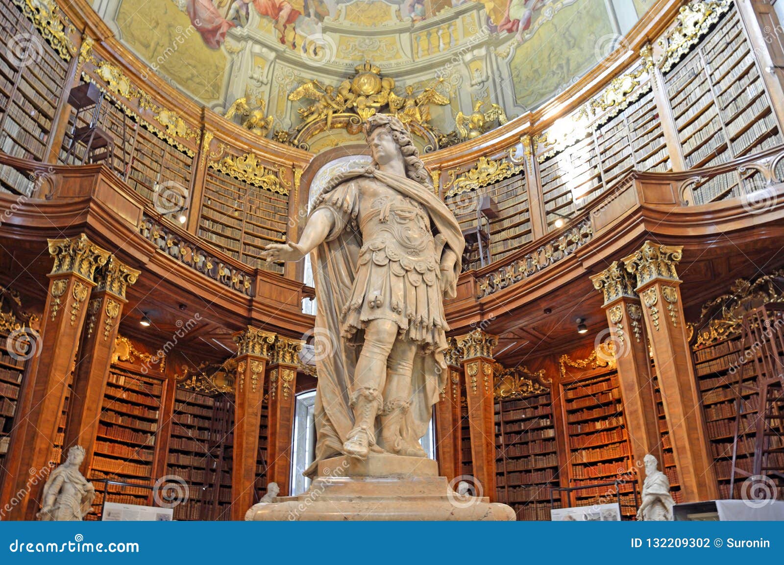 State Hall of the National Library of Austria Editorial Photography ...
