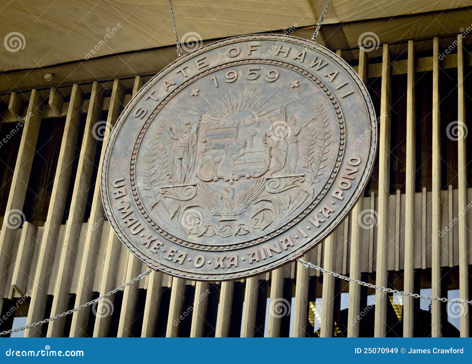 State of Hawaii Seal stock image. Image of language, hawaii - 25070949