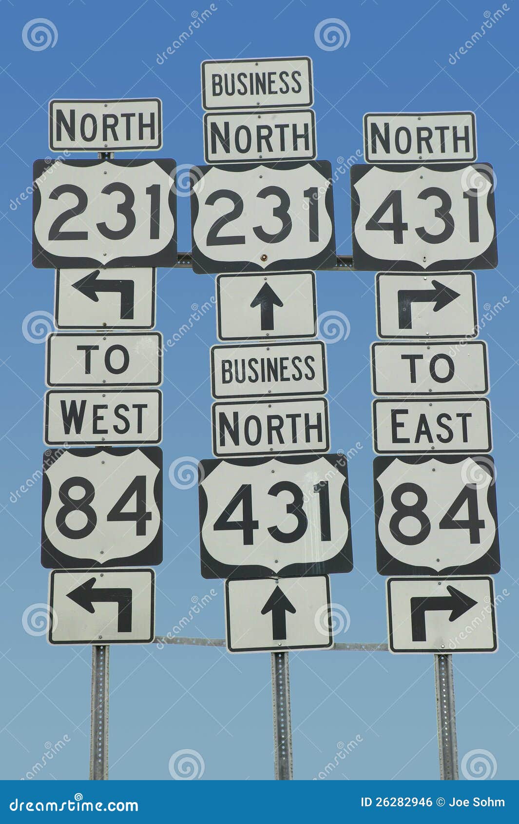 State highway signs stock photo. Image of north, traffic - 26282946