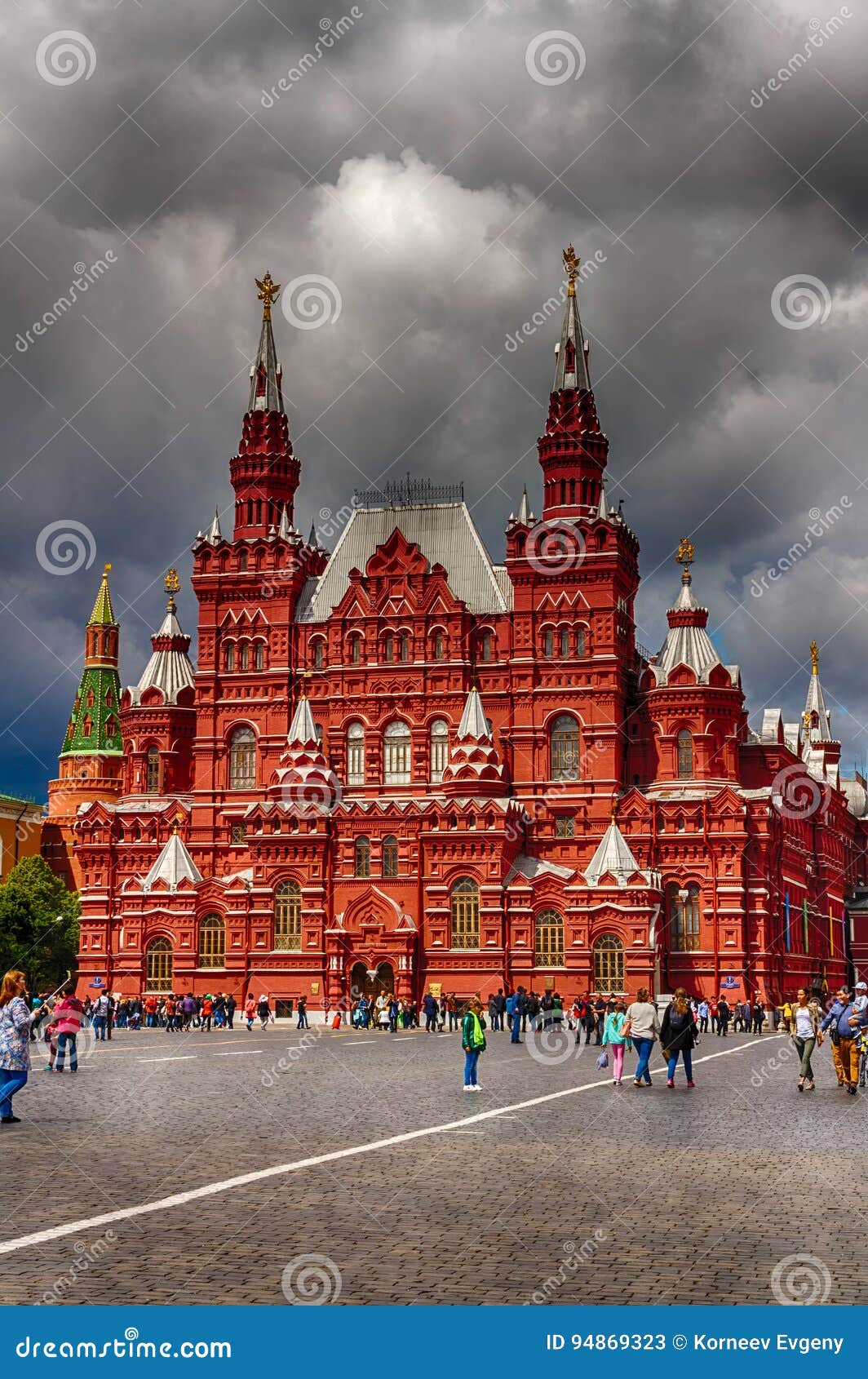 The State Historical Museum in Moscow. Editorial Stock Photo - Image of ...