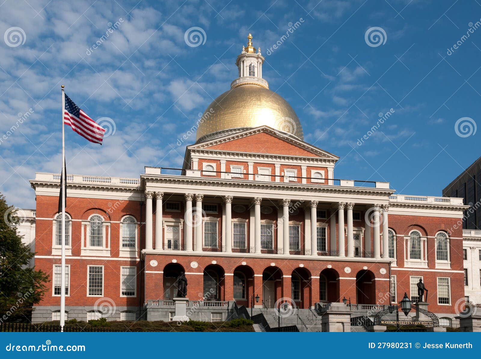 State House in Boston stock image. Image of blue, boston - 27980231
