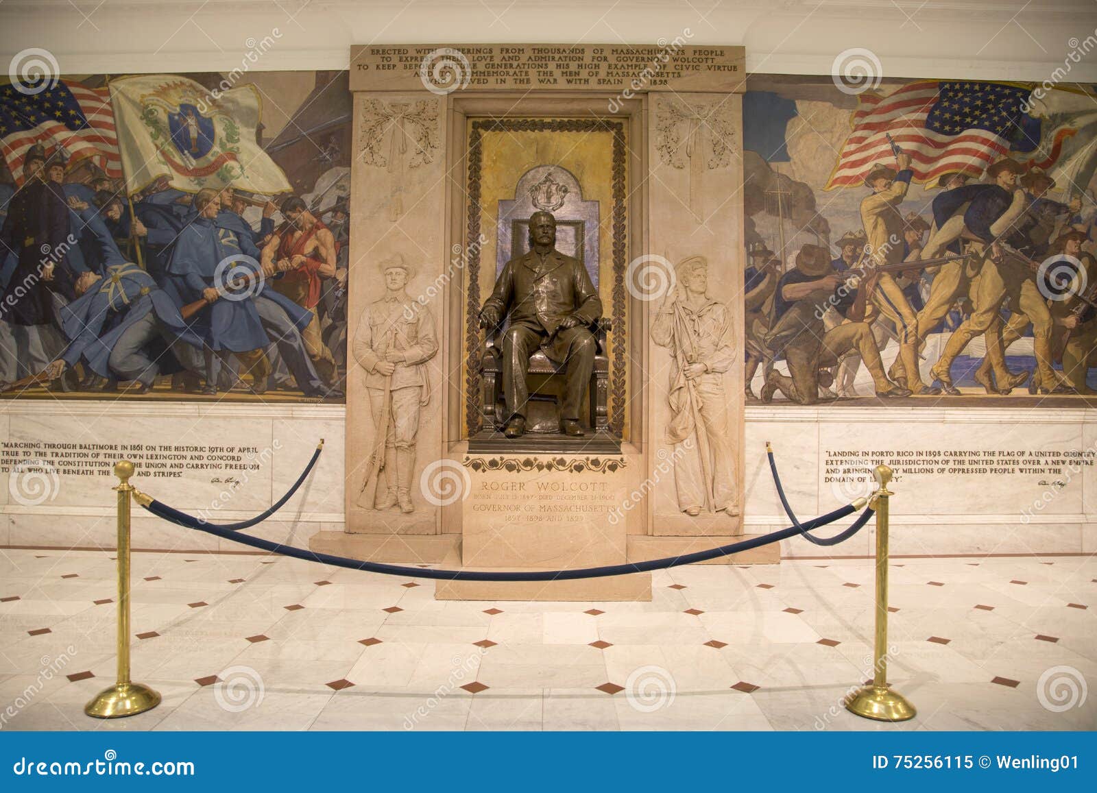 The State House of Massachusetts Inside Editorial Image - Image of ...